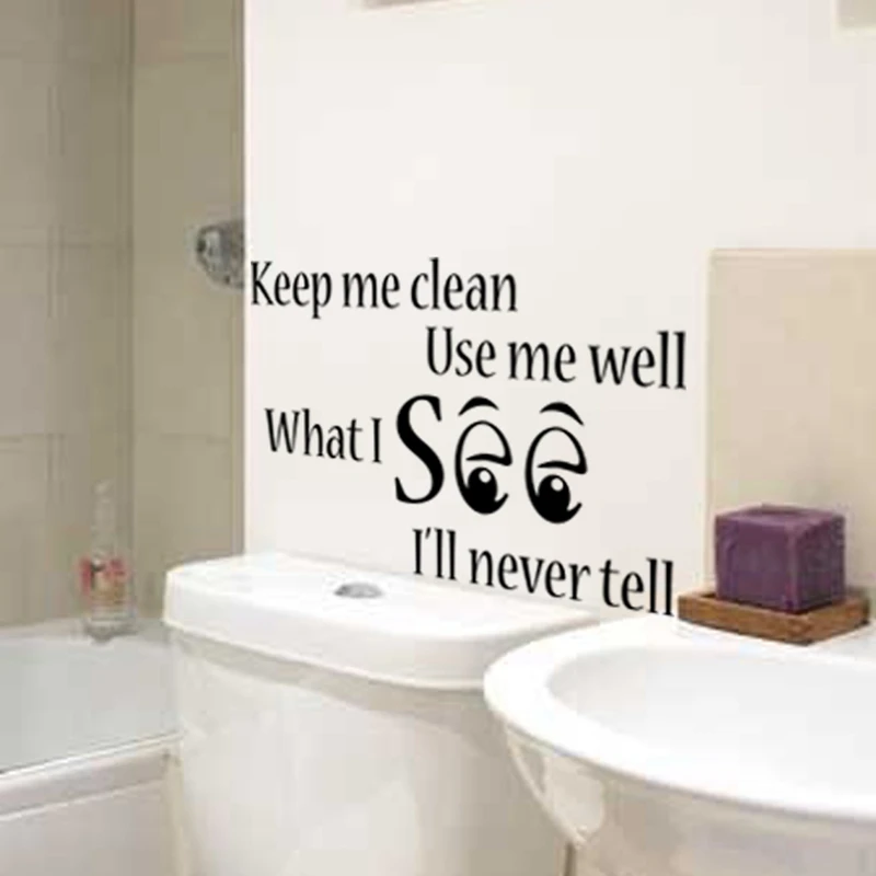 Clean Bathroom Kepet Decals Stickers