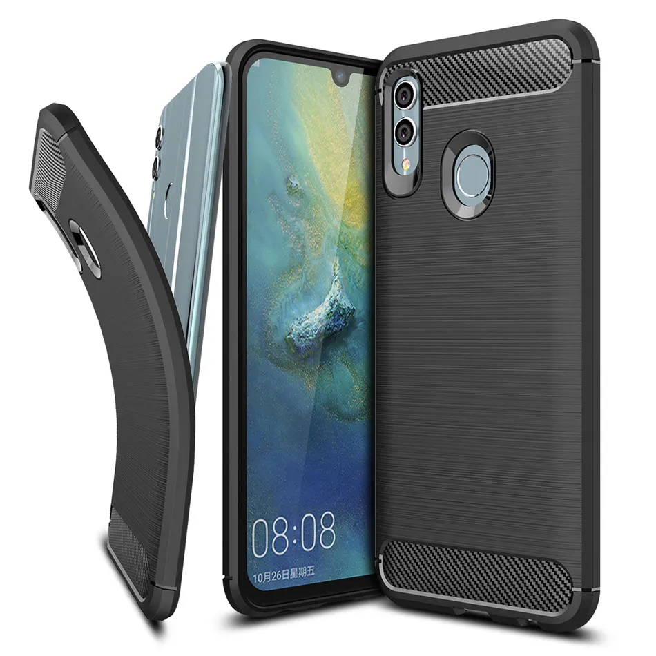 For Huawei Honor 10 Lite Case For Honor 10 Lite Cover Silicone Carbon ...