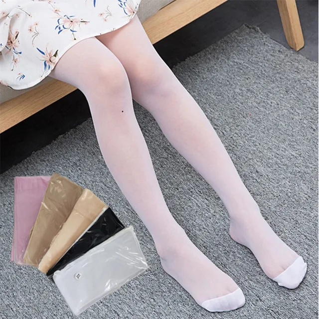 Summer Autumn Ultra-thin Anti-hook Children Students Kids Pantyhose ...