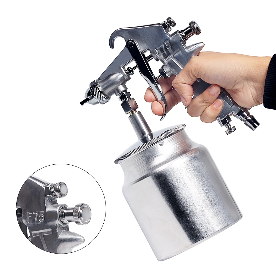 HILDA 400ML Paint Gun Pneumatic Spray Gun Airbrush Sprayer Alloy ...