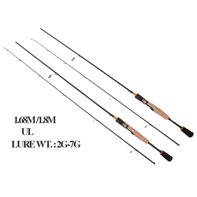 ul spinning rod 1.68m 1.8m 2g-7g lure ultralight spinning rods ultra ...