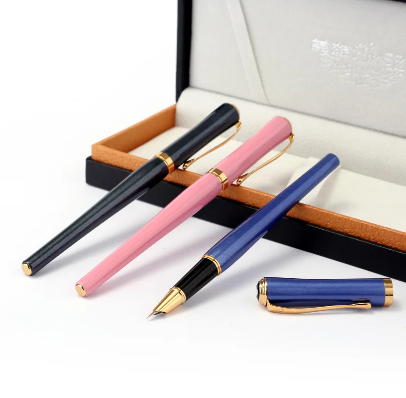 Pluma estilográfica HERO 1113, pluma de lujo con punta dorada de 10K de ...