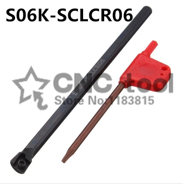 S06K SCLCR06/ S06K SCLCL06,6mm*100 boring bar internal turning tools screw locked mini lathe ...
