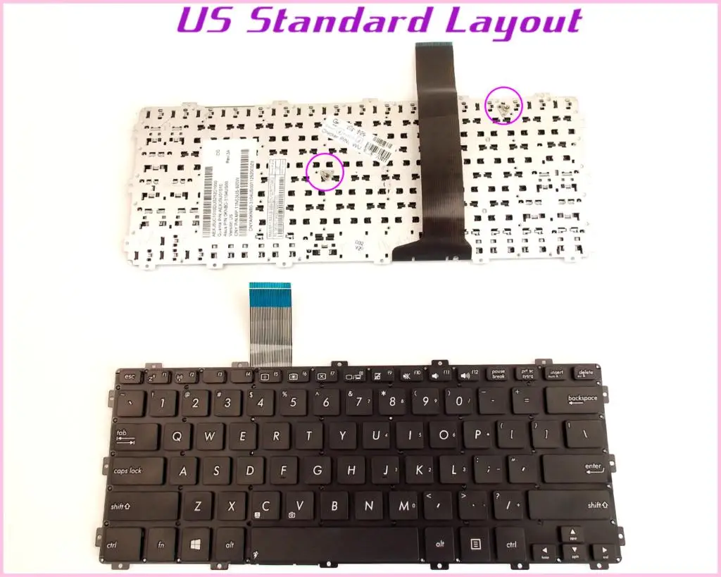Novo teclado us layout para asus x301 x301a x301k x301s x301ei x301eb ...