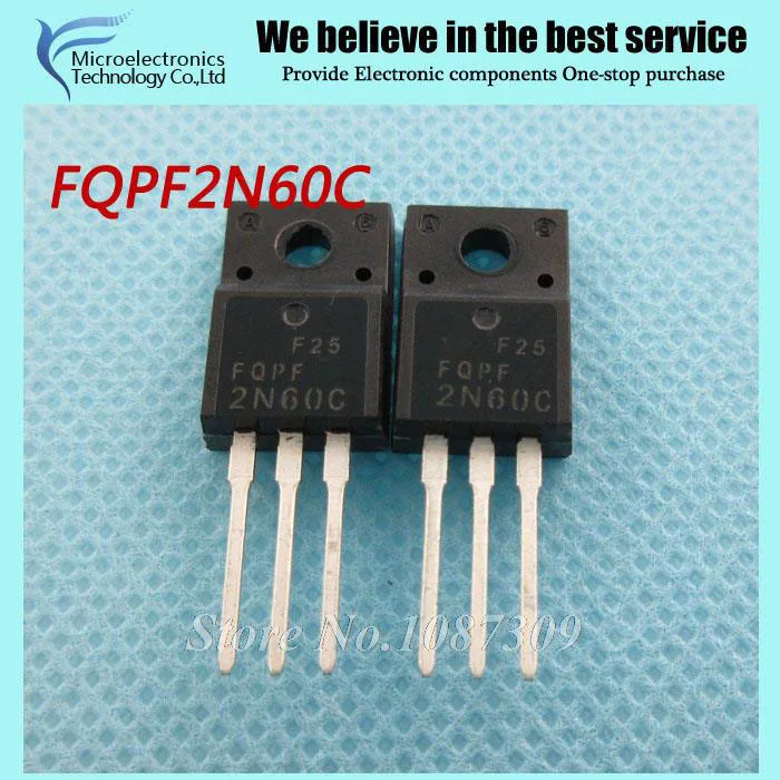 Aliexpress.com : Buy 10pcs free shipping FQPF2N60C 2N60C 2N60 600V 2A ...