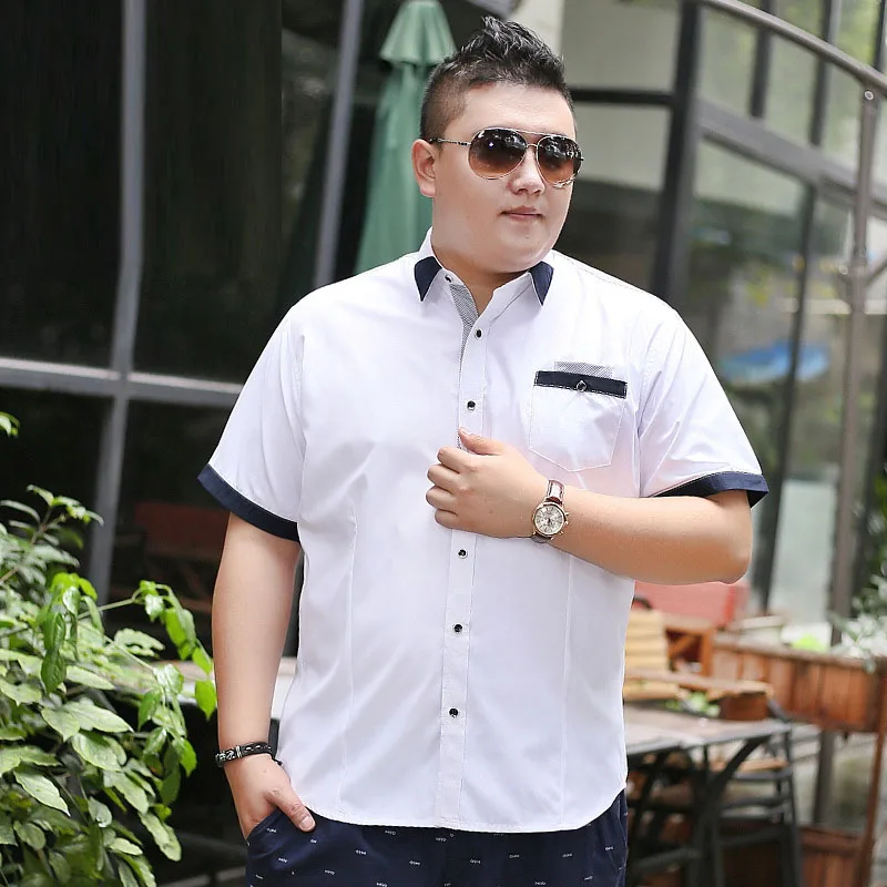 Plus Size 3XL 4XL 5XL 6XL 7XL 8XL Men's Fashion Summer Shirt Men 70 ...