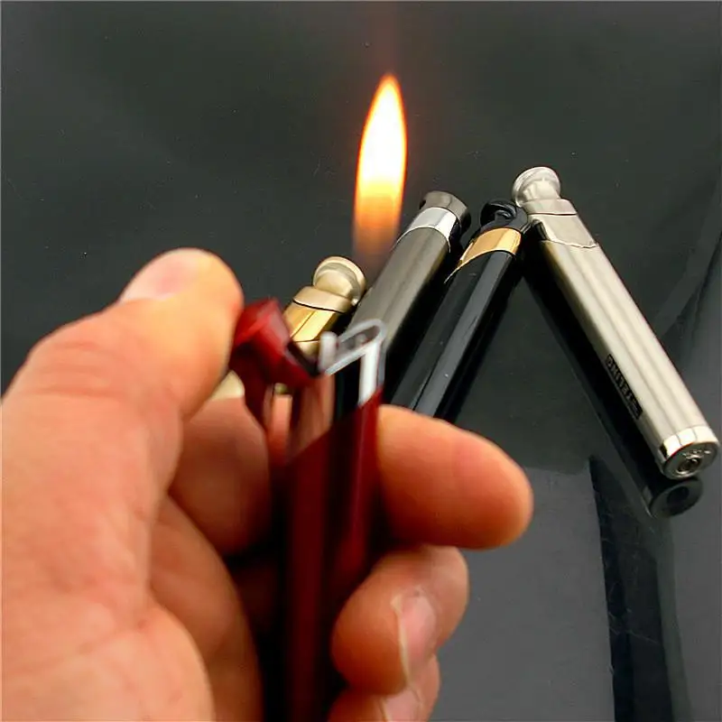 Portable butane torch Ultra thin lighters slender extension Metal ...
