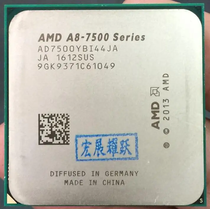 AMD A8 Series A8 7500 A8 7500 AMD 7500 FM2+ APU Quad Core CPU 100% ...