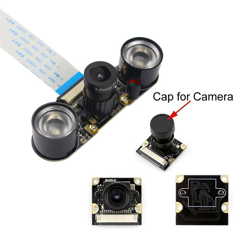 Raspberry Pi Night Vision Camera 2pcs Ir Led 15cm Fpc Camera Module