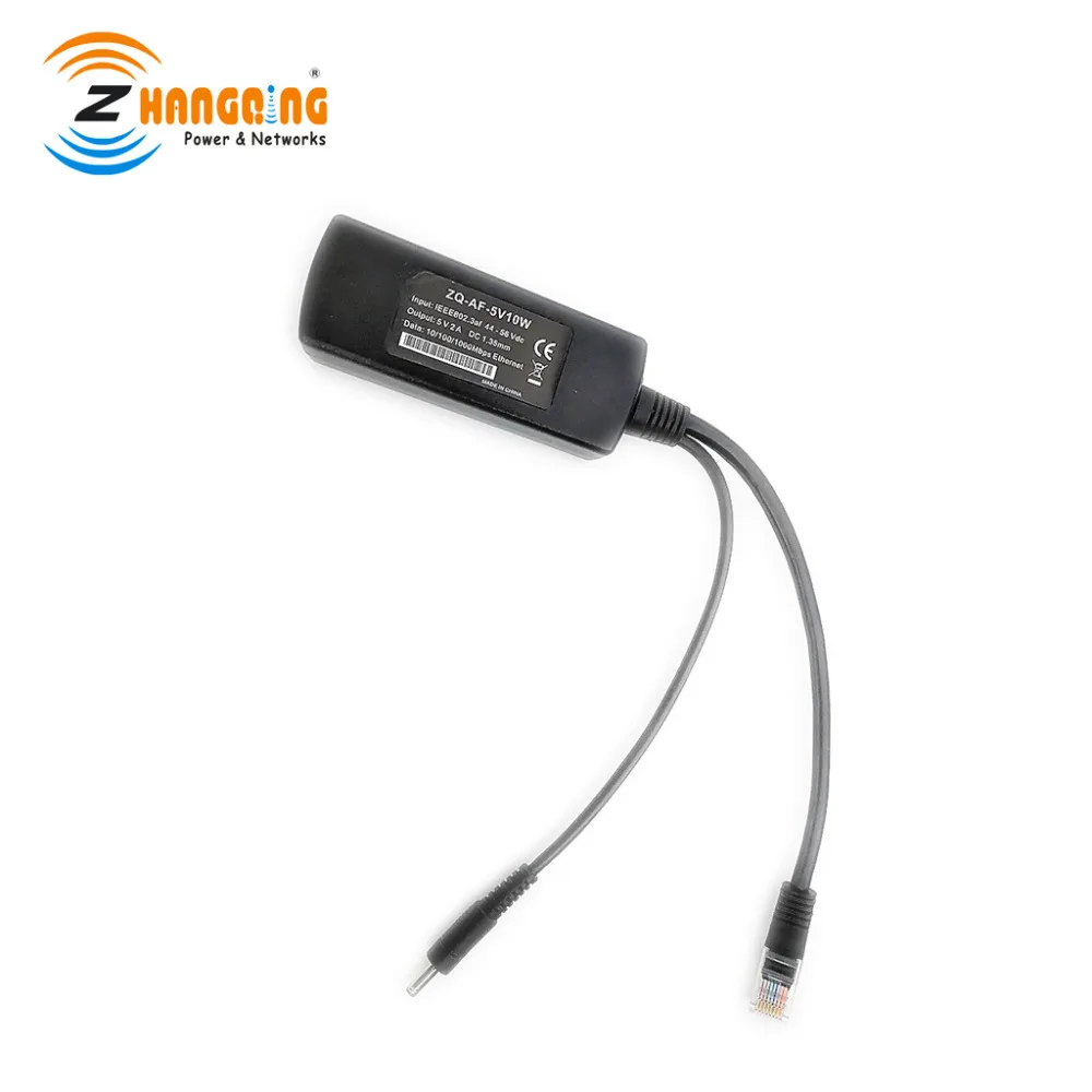 Zhangqing 5v 2a Poe Splitter 802.3af/at Gigabit Poe Splitter For Ip ...