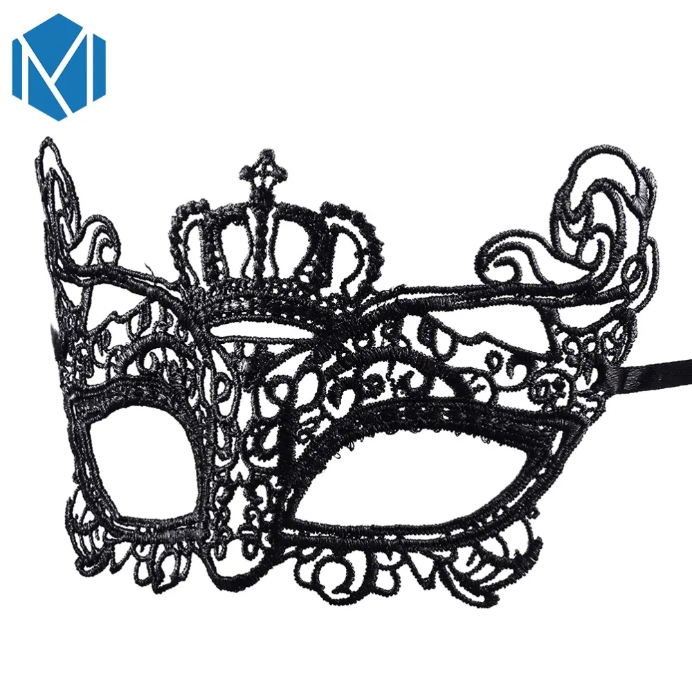 Hot sale 1 PC Women Black Lace Sexy Half Face Eye Mask Party Multi ...
