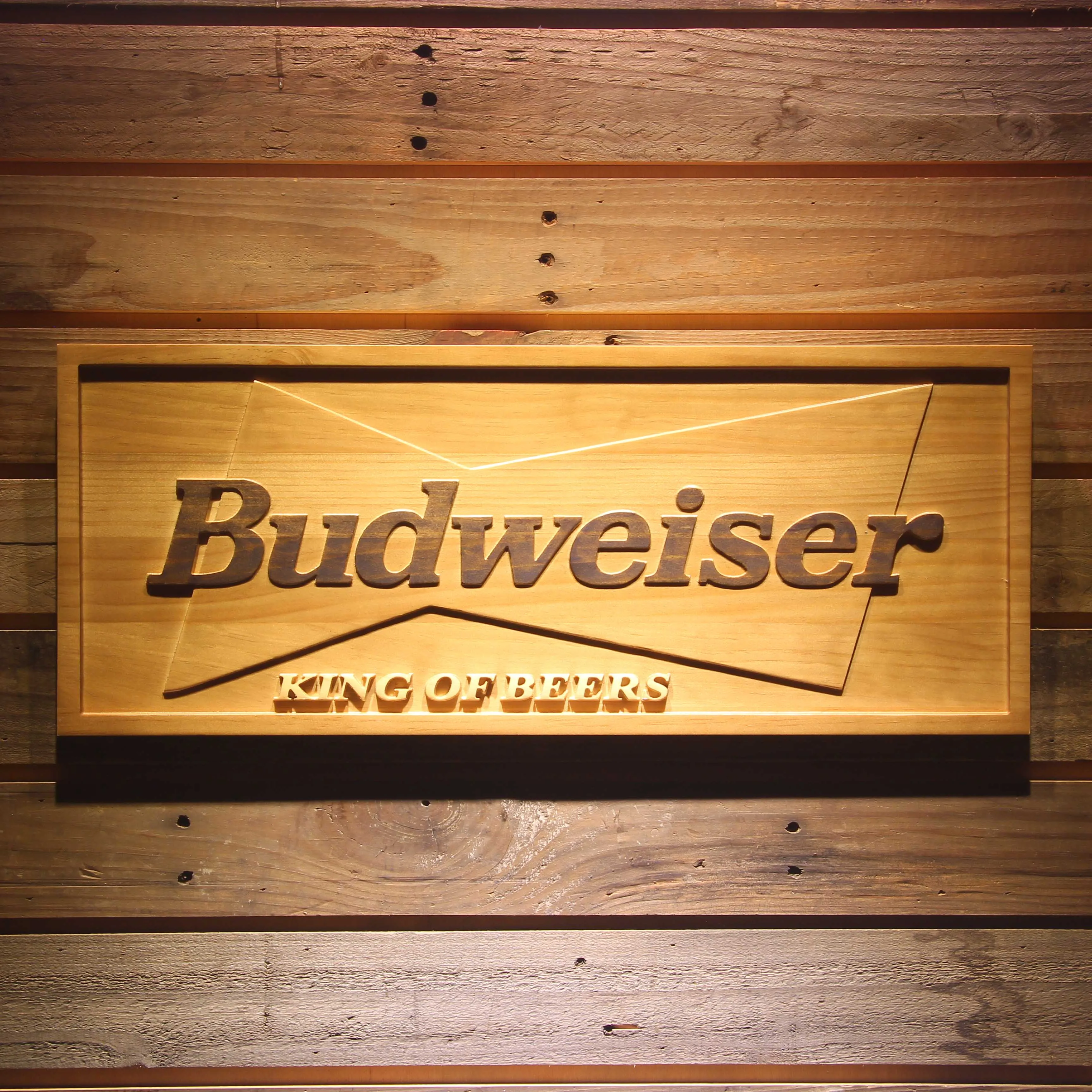 Budweiser King of Beer 3D Wooden Signs|king| - AliExpress