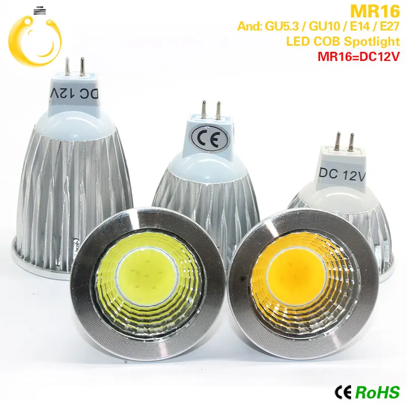 1pcs/lot Super Bright MR16 COB 9W 12W 15W LED Bulb Lamp MR16 DC12V ...