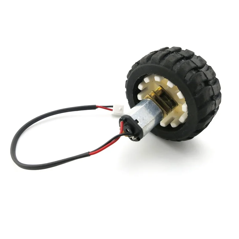 N20 Geared Motor and Wheel Kits Mini Gear Motor Smart Robot Car Motor ...