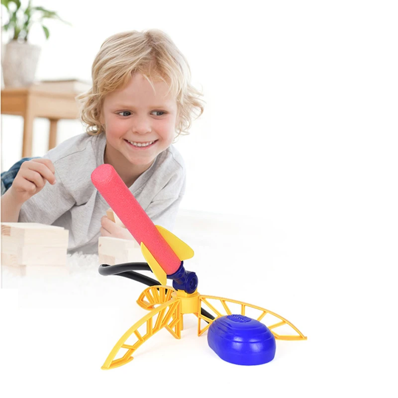 Children Pneumatic Space Rocket Launcher Catapult Inflatable Toys ...