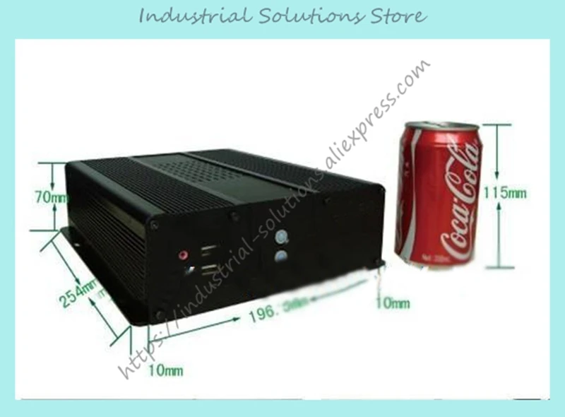 New Mini ITX Case Mini ITX Aluminum Car Computer Case 17 Motherboard 2. ...