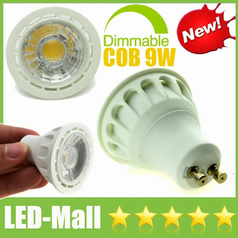 Popular Dimmable Cree Cob 9w 900lm Led Spotlights Gu10 E27 E14 Mr16 Gu5 ...