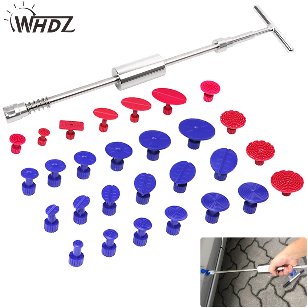 WHDZ Auto Paintless Dent Repair Tools kit 29 pcs high quality slide ...