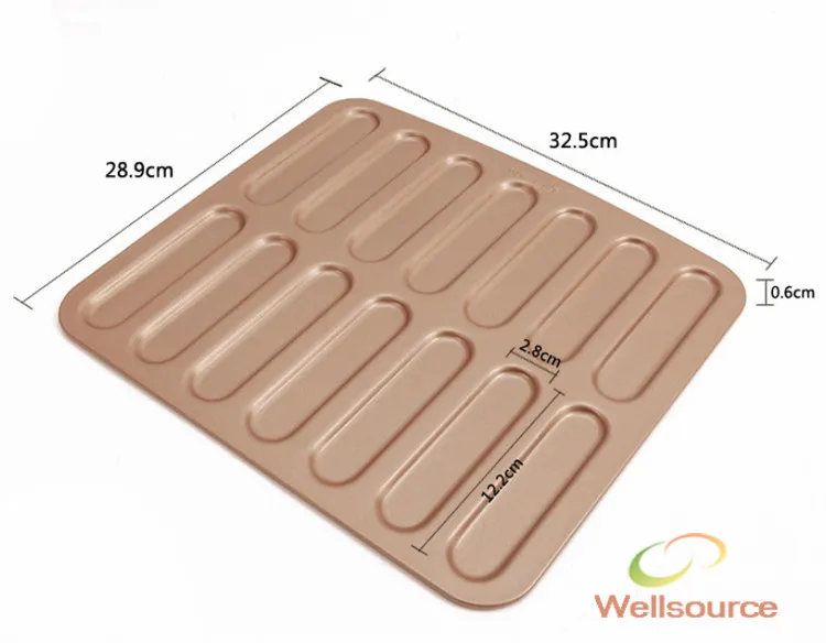Eclair 14 Cavities Baking Mould Professional Baking Mold Non Stick ...