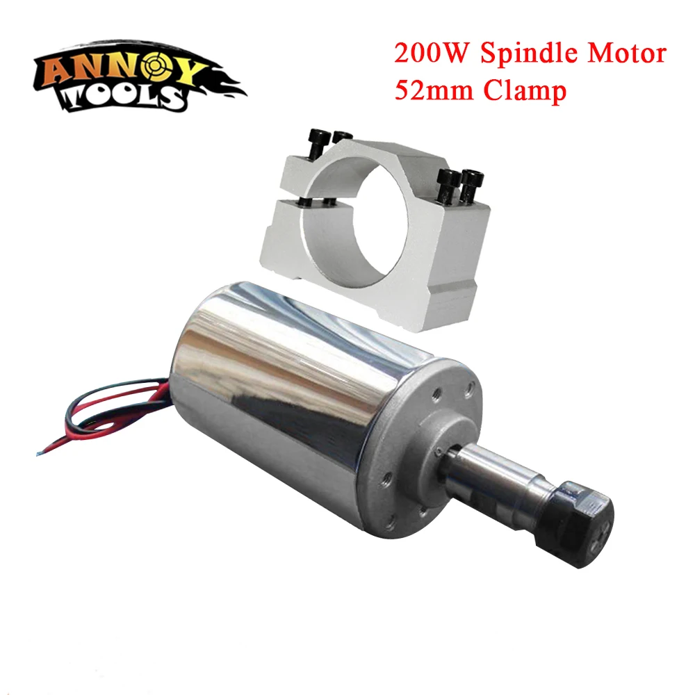 Free Shippin 200W DC Spindle,DC12 48V ER11,12000rpm, Engraving milling ...