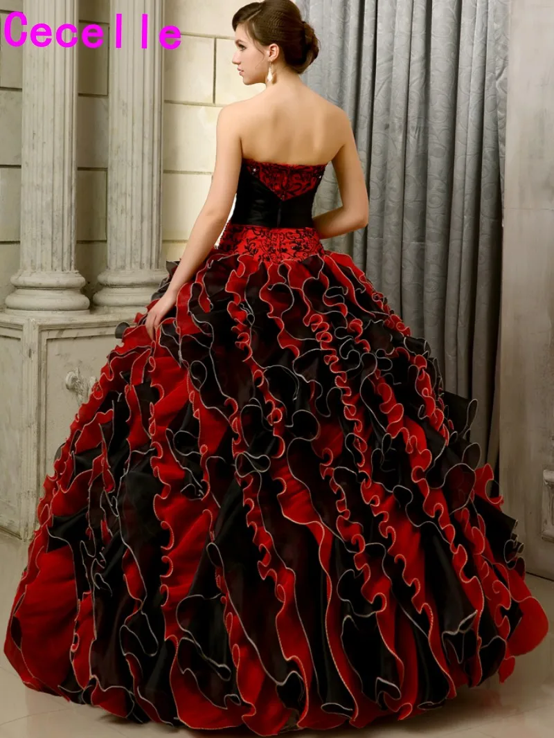 Red Gothic Wedding Dresses
