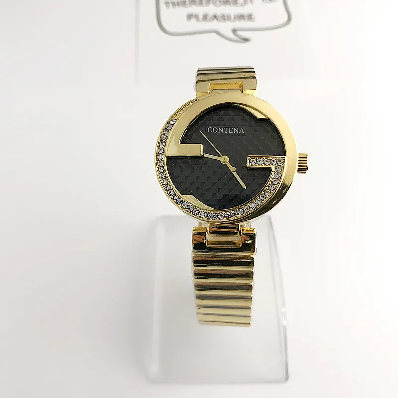 Contena Top Brand Luxury Womens Watches Stainless Quartz Wristwatch ...
