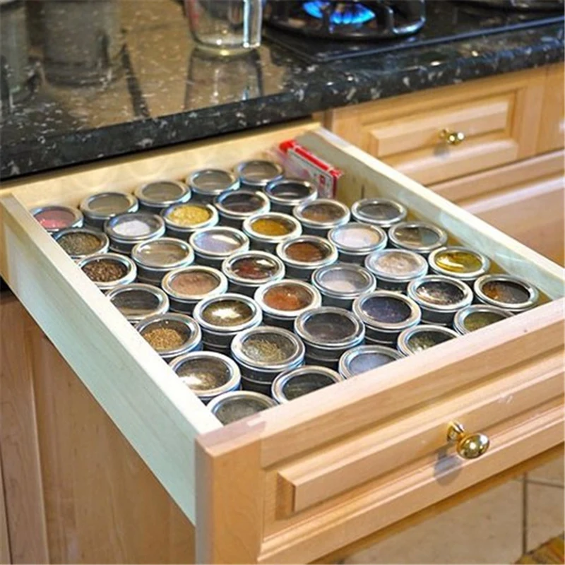 Магнитные Банки для специй из нержавеющей стали Набор банок для специй ...