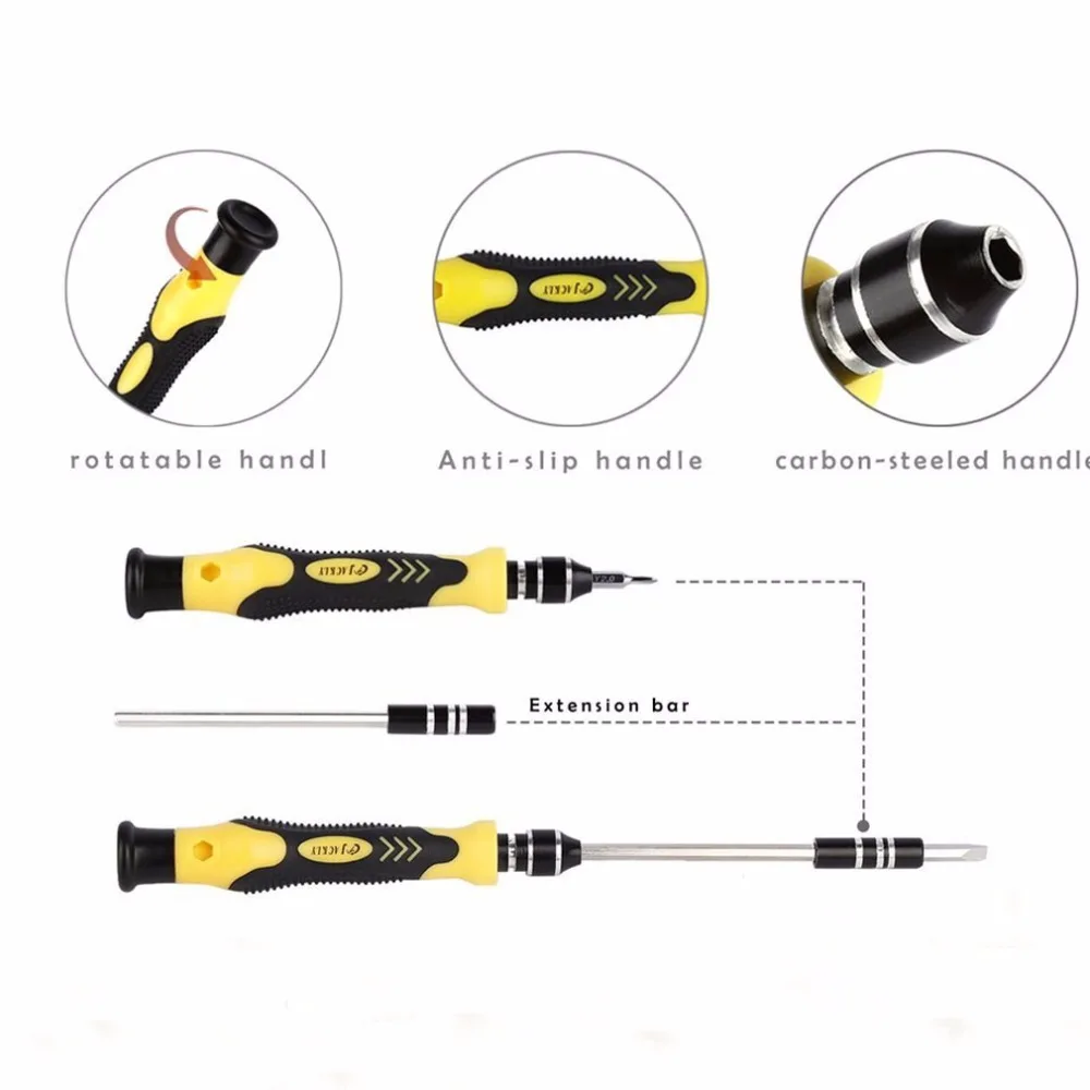 TOURNEVIS,Bleu--Mini tournevis magnétique de précision 45 en 1, Kit ...
