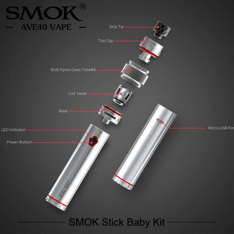 Original Smok Stick Prince Baby Kit with 4.5ml TFV12 Baby Prince Tank ...