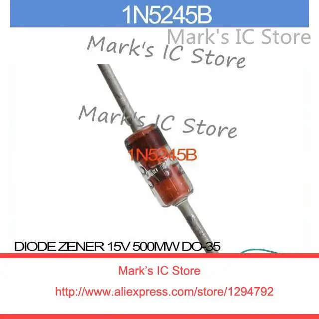 1N5245B diodo ZENER 15 V 500 MW DO 35 1N5245 1N524 1N524 1N5245 1N52 ...