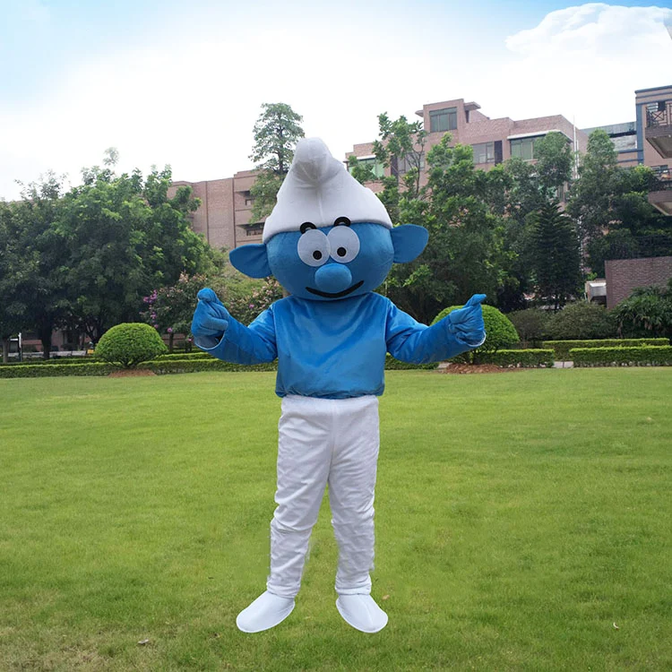 Cartoon Blue Elves Cosplay Mascot Costume - AllCosplay.com