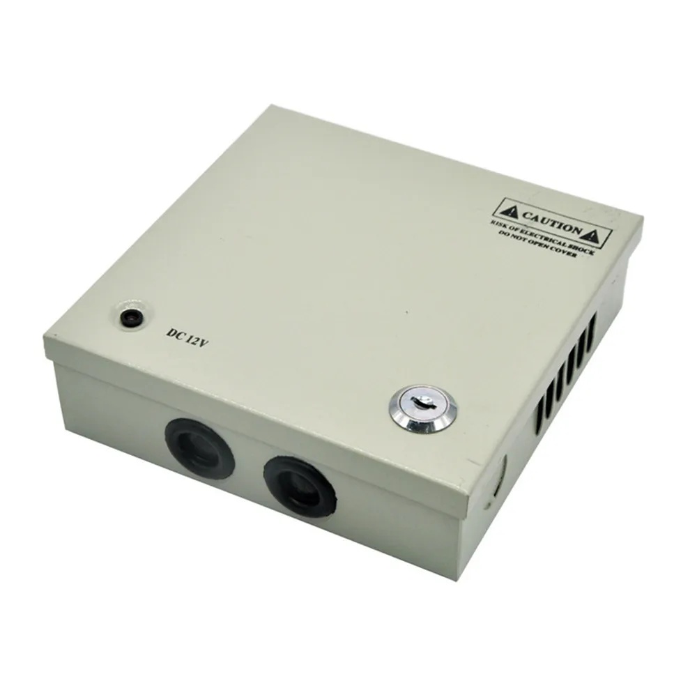 AC 100~240V to DC 60W 12V 5A Output 4 Channels CCTV Power Supply Box ...