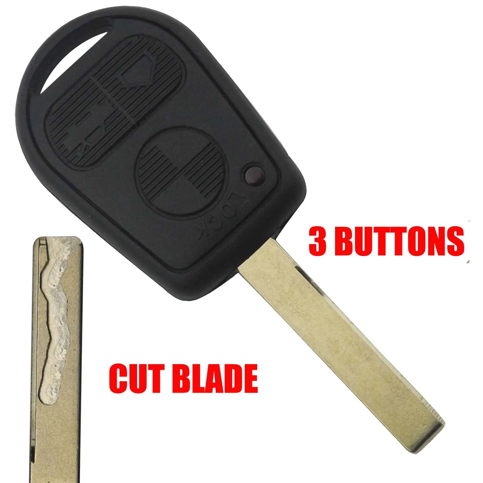 Jingyuqin Car Key Blade Keyless for BMW 3 buttons Cut Blade Key Remote ... Jingyuqin Car Key Blade Keyless for BMW 3 buttons Cut Blade Key Remote ...