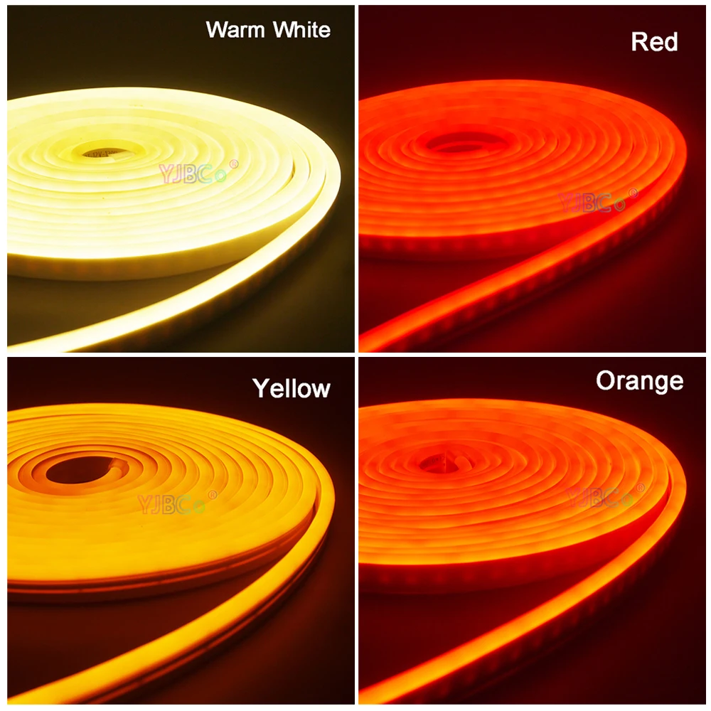 DC12V Flexible Led Strip Neon Tape SMD 2835 Soft Rope Bar Light 120leds ...