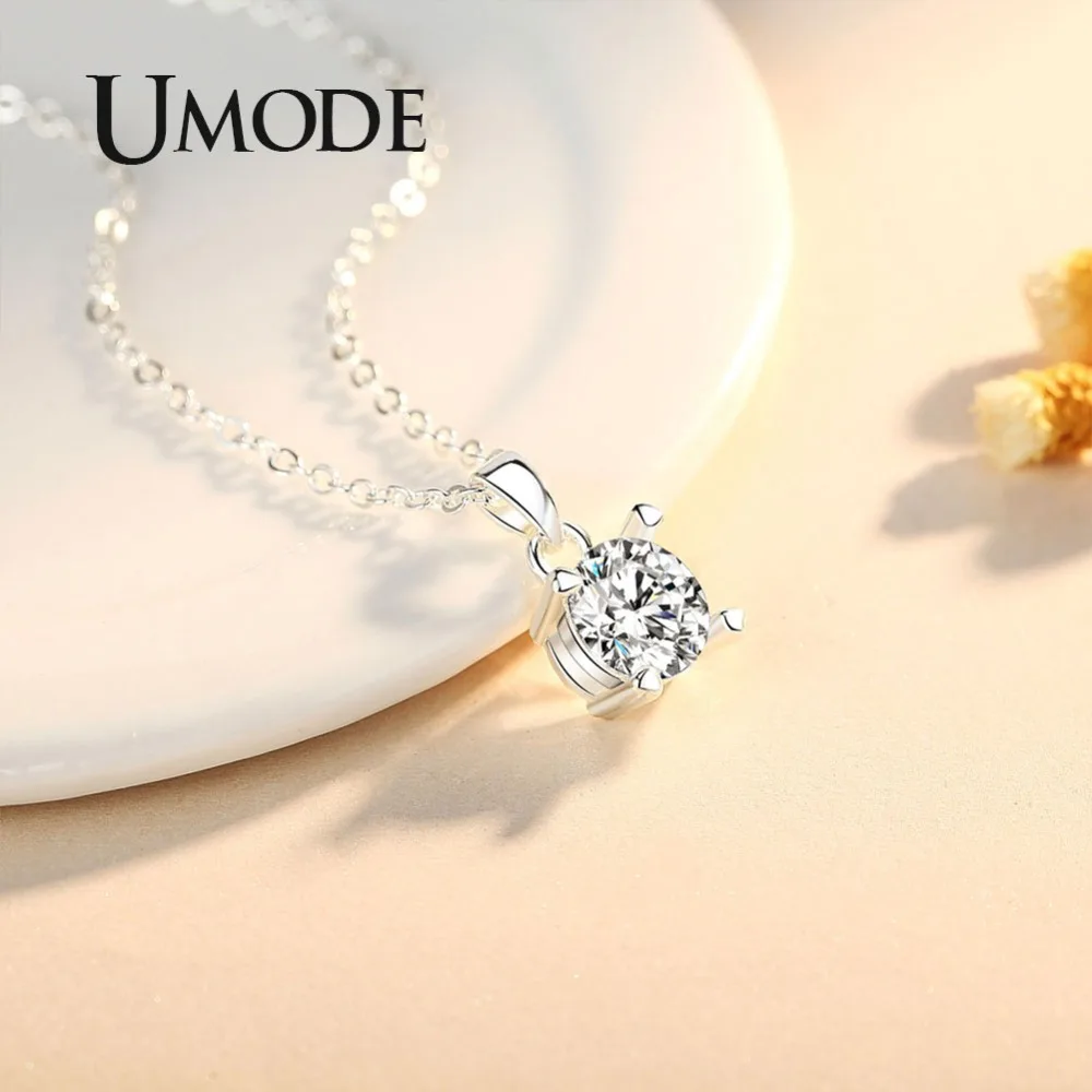 UMODE бренды циркония Ожерелье Подвески Длинные подарки лучшим друзьям ...