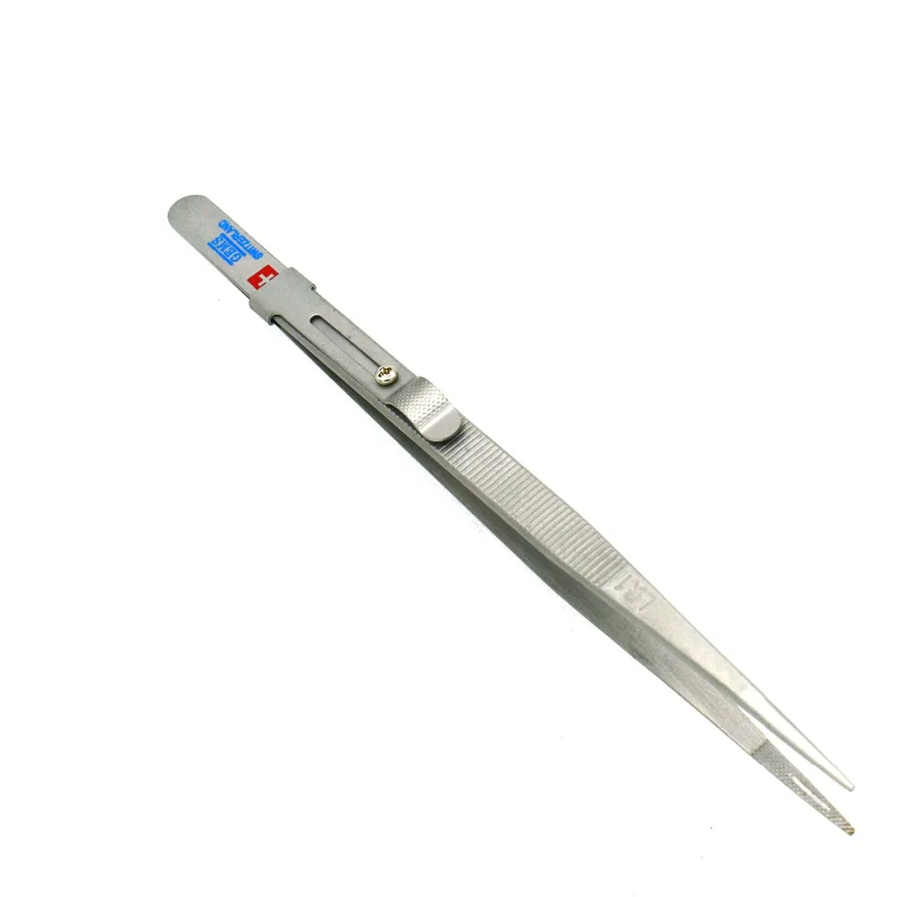 Jewelry Diamond Tweezers with Slide Lock Concave Groove Diamond ...