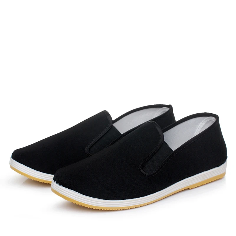 Bruce Lee Style Chinese Kung Fu Rubber Cotton Men Shoes Handmade Tai ...