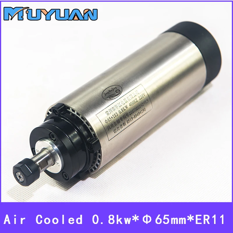 65mm 0.8kw spindle motor air cooled motor 110V/220V ER11 800W CNC ...