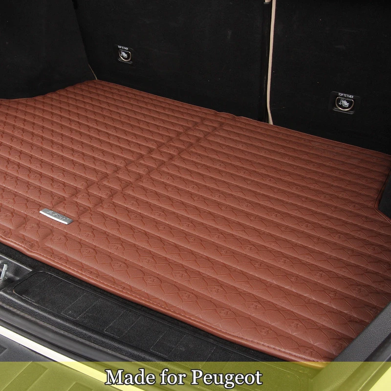 Trunk mat FOR Peugeot 206 207 2008 301 308 3008 408 4008 508 waterproof ...