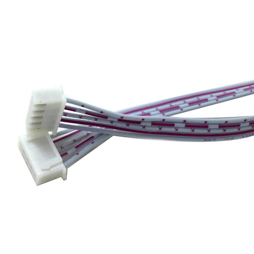 Red And White Flat Ribbon Cable Xh2.54pitch 5pin Terminal Wire ...