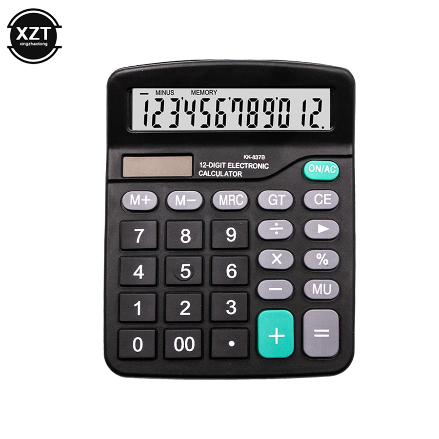 12 Digit Scientific Calculator Solar AA Battery Dual Energy General ...