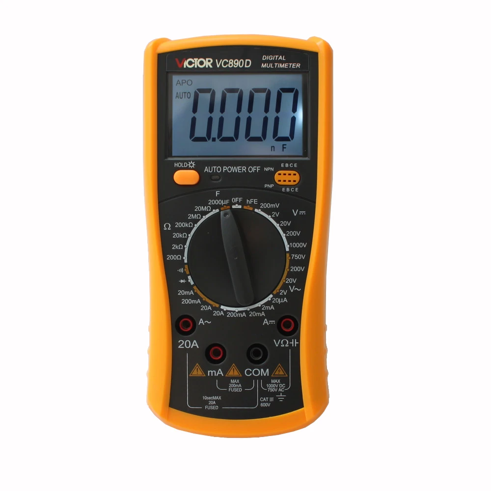 Nuevo genuino multímetro Victory VC890D 3 1/2 dígitos multímetro ...