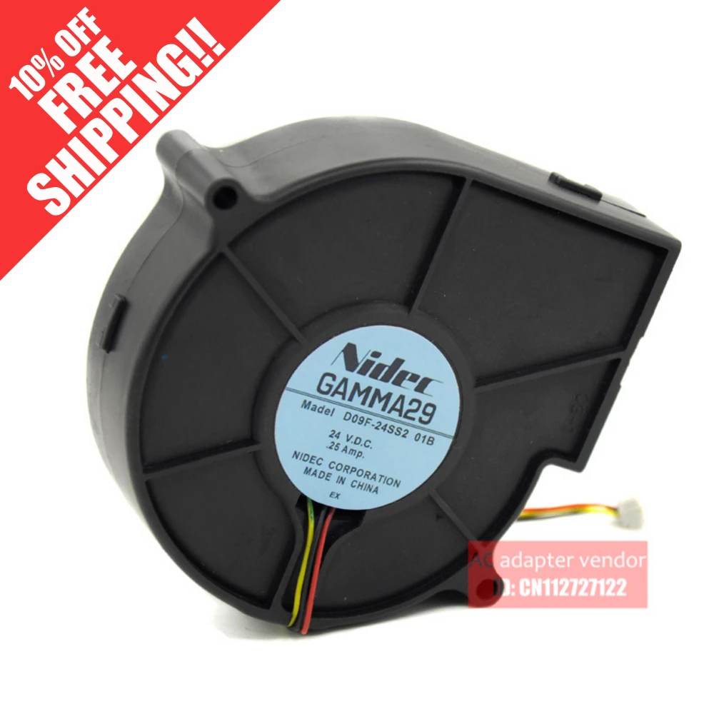 Nidec D09F 24SS2 01b 9cm 9733 24v0.25aターボブロワーファン|blower fan|turbo ...