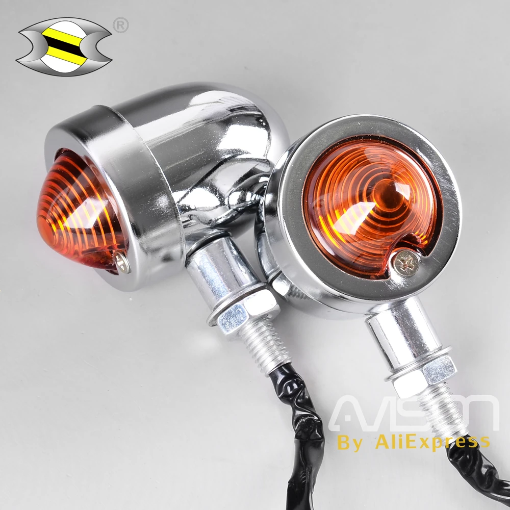Motorcycle Turn Signal Indicator Light for Dyna Sportster XL Bobber ...