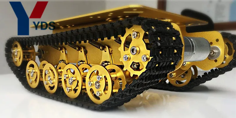 Original YDS Shock Absorption Metal Robot Tank Car Chassis Caterpillar ...