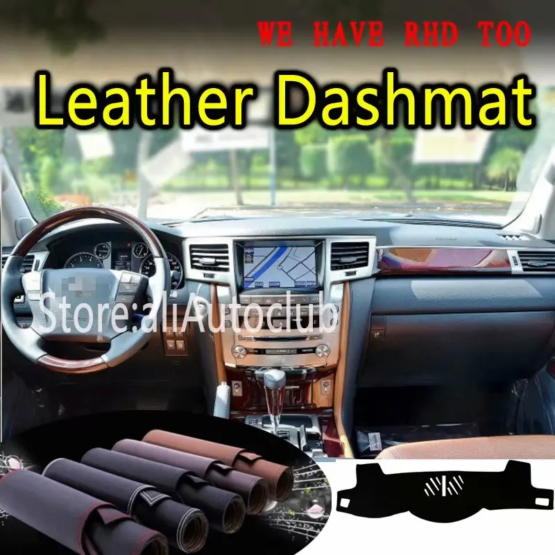For-Lexus-LX570-LX-570-2008-2009-2013-2014-Leather-Dashmat-Dashboard ...