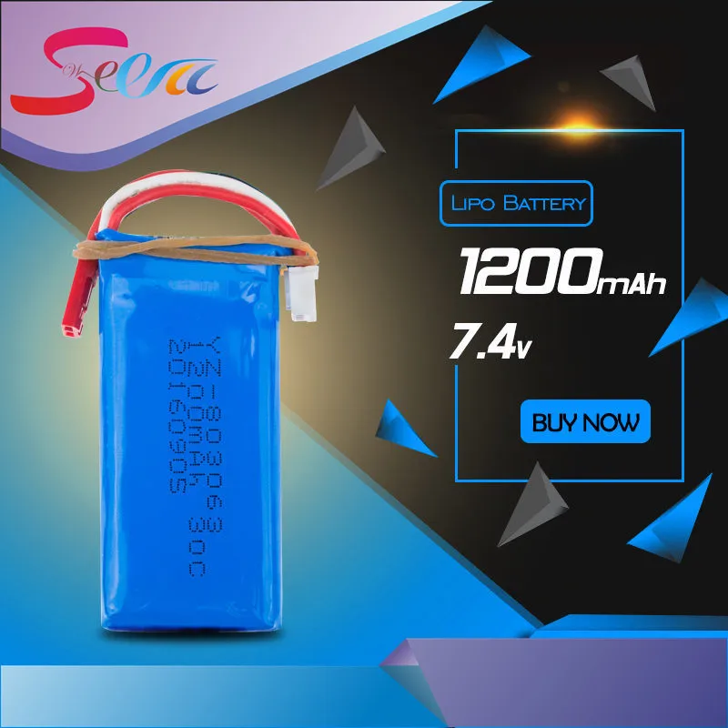 WL 7.4V 1200mAh 30C Lipo Battery For YiZhan Tarantula X6 MJX X101 X102h ...