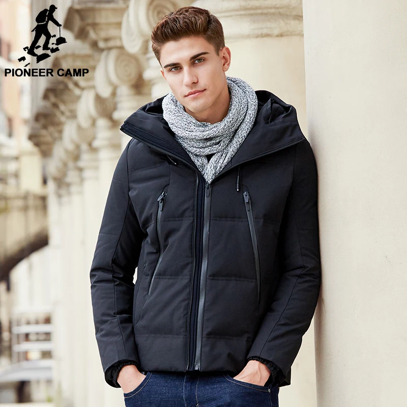 Pioneer Camp winter duck down jacket men brand clothing male hoodie ...
