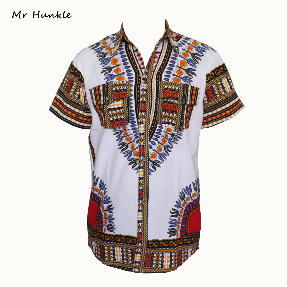 Mr Hunkle 2017 New Fashion African Traditional Print Cotton Dashiki