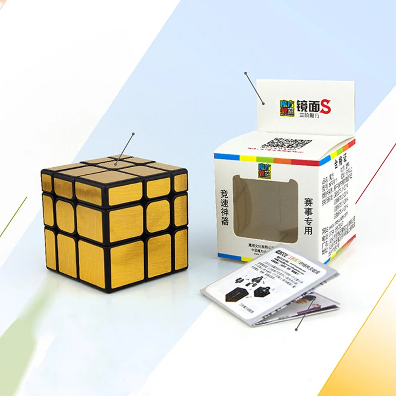 MoYu Magic cube Mirror Cube professional Speed Gold Competition cubo ...